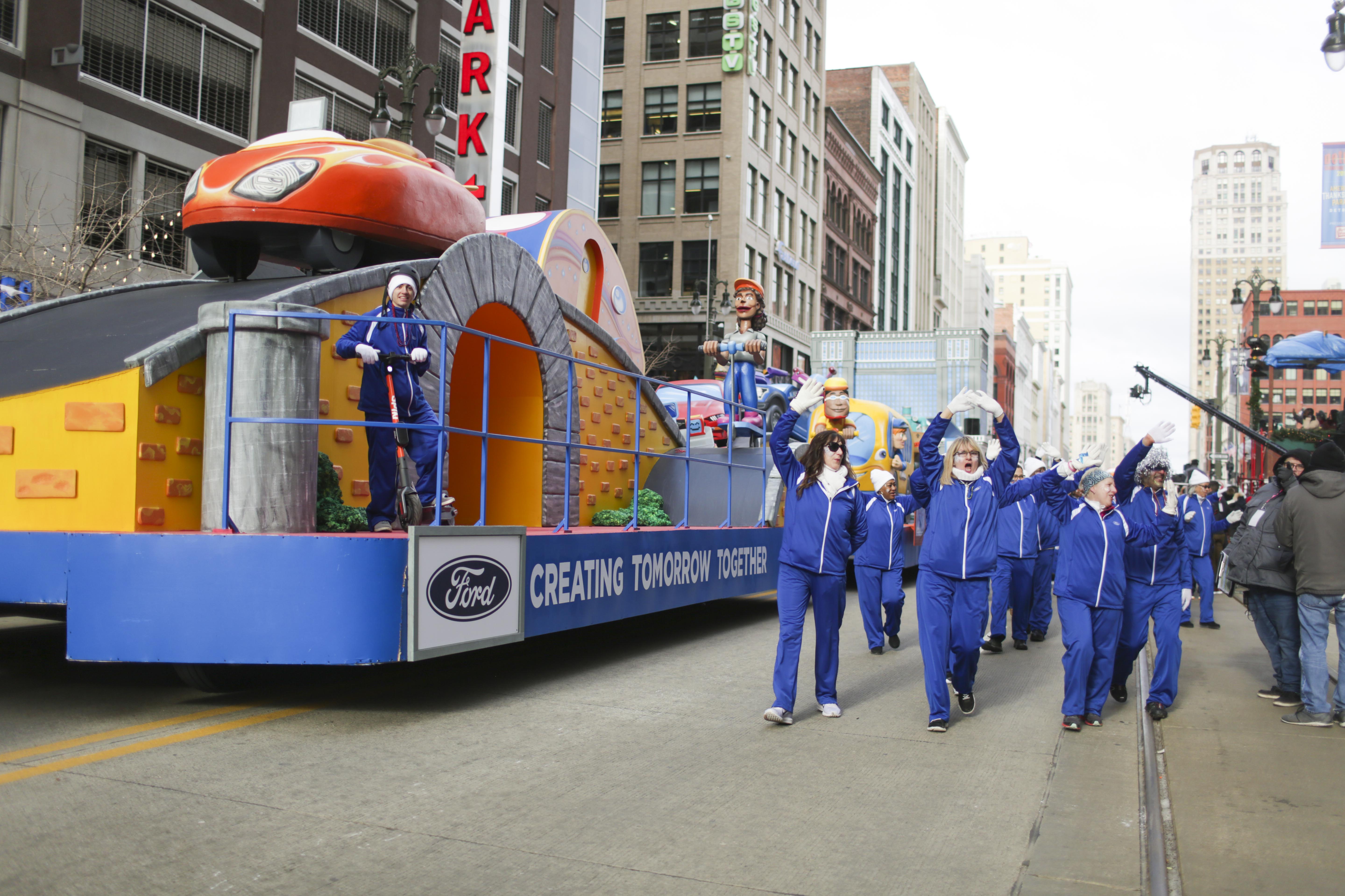 Creating Tomorrow Together parade float | Ford Media Center